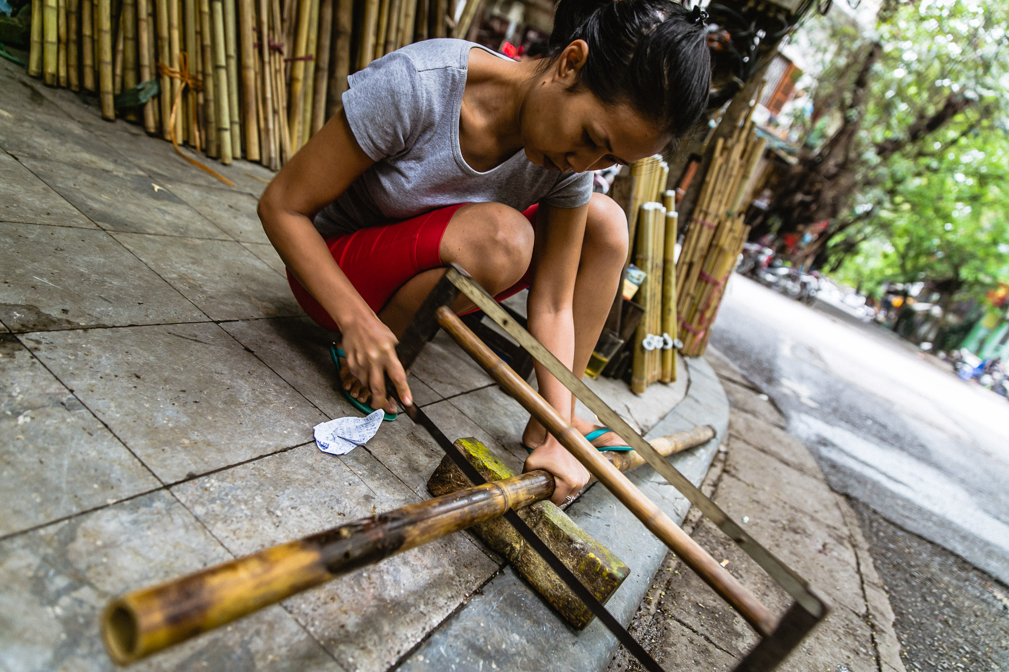 Bamboo Pipes of Hanoi, Vietnam